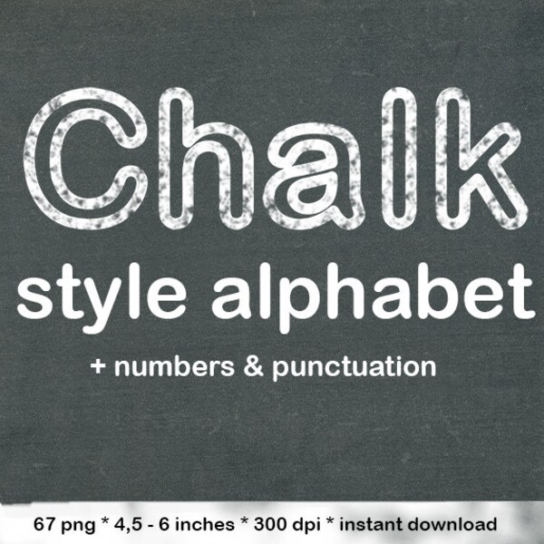 Chalk Letters - Etsy