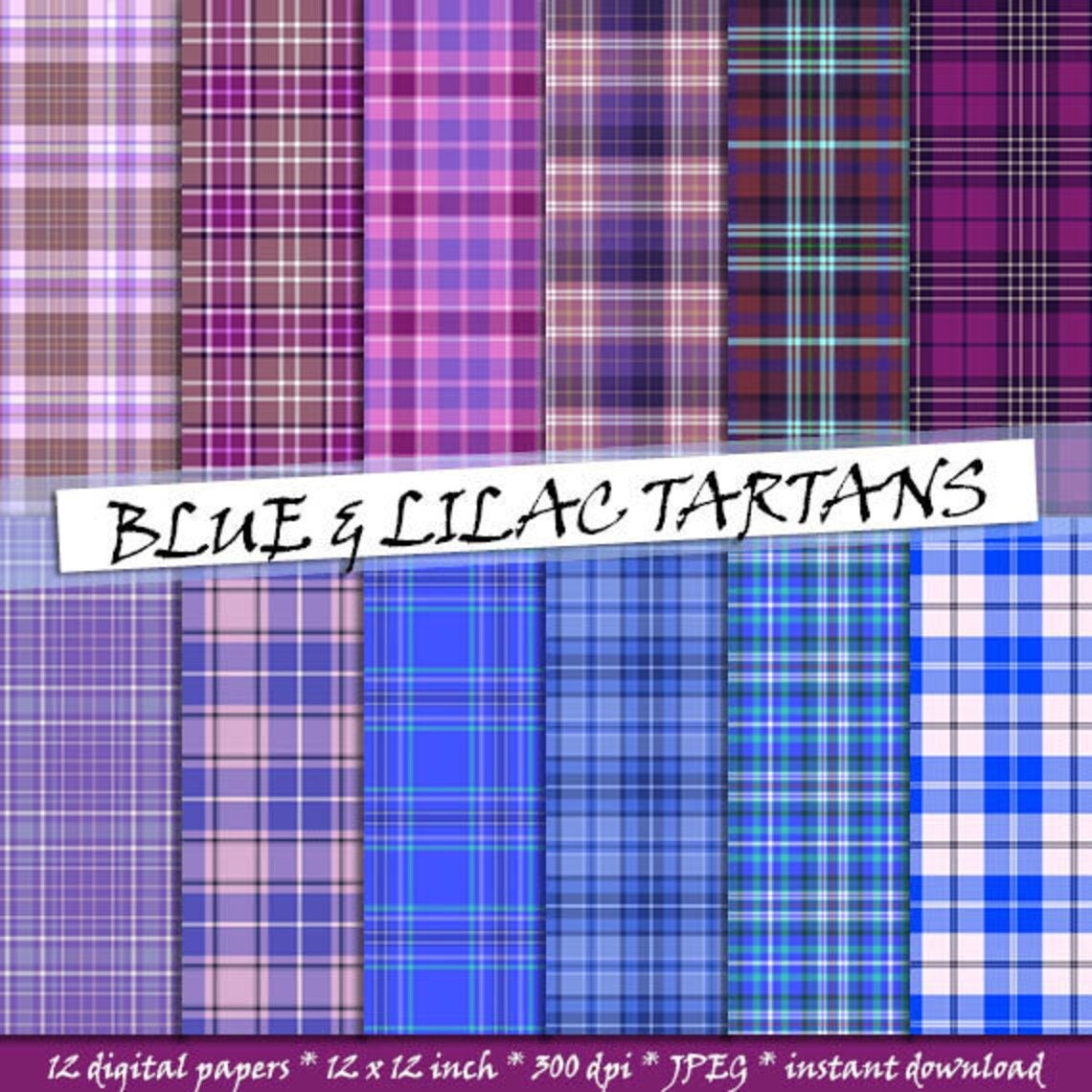 Scottish Tartans Blue