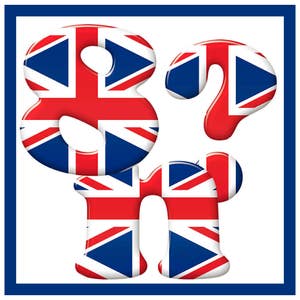 United Kingdom Flag Alphabet Clipart, Union Jack Blue Red and White ...