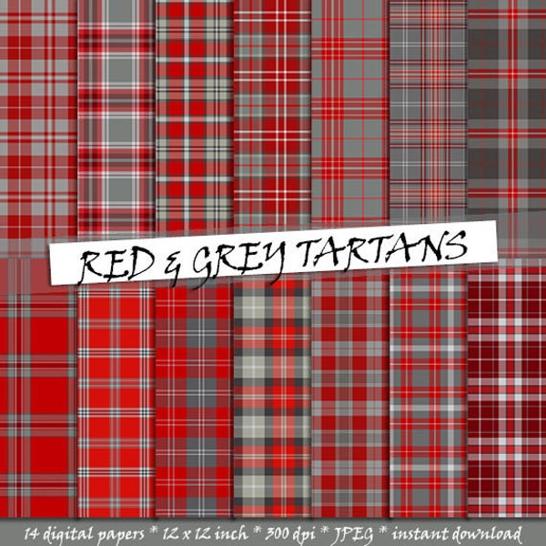 Red Plaid - Etsy