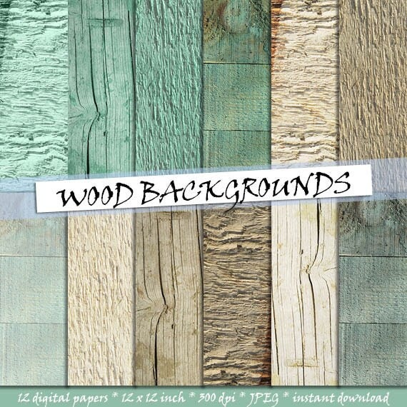 Wood Backgrounds Digital Paper: With Wood Texture and - Etsy