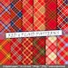 Red Plaid Pattern Digital Paper: Seamless Scottish Plaid Patterns With ...