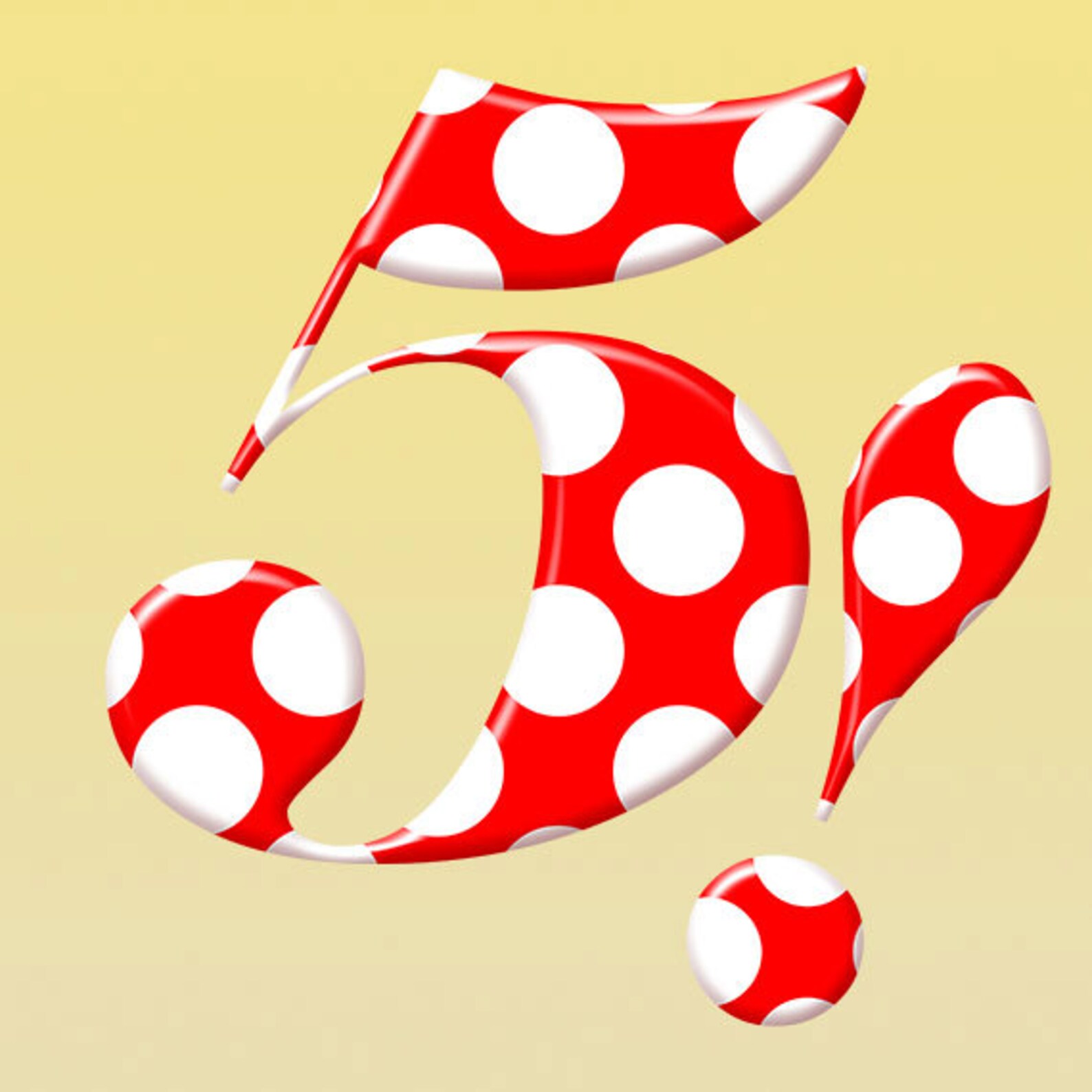 Red With White Polka Dots Digital Alphabet Clipart Red Font | Etsy