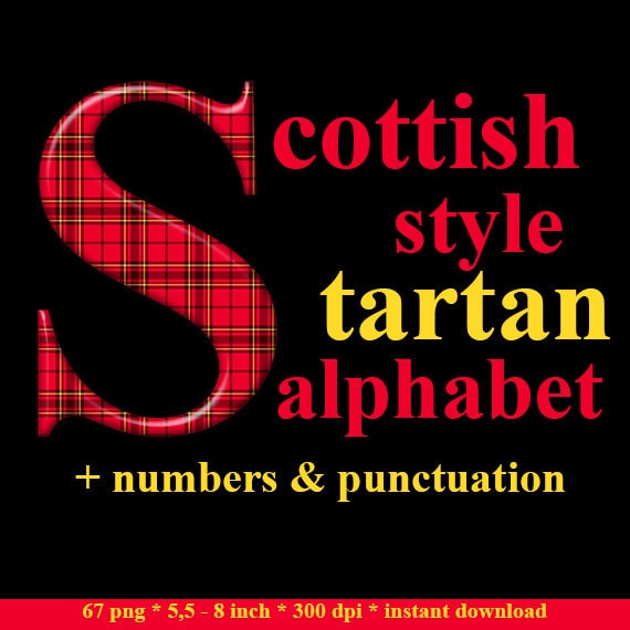 Scotland Clip Art Letters