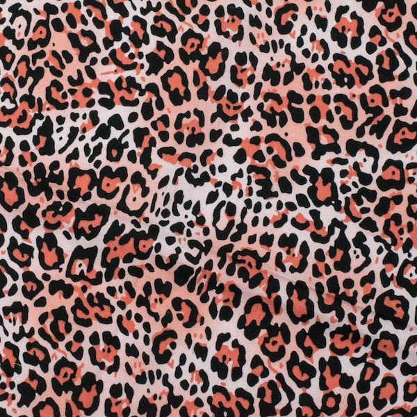 Pink Cheetah Print Fabric - Etsy