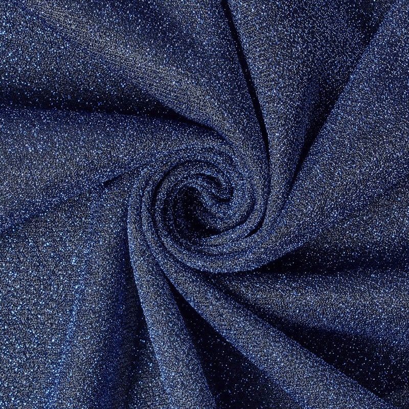 Blue Lurex Fabric - Etsy