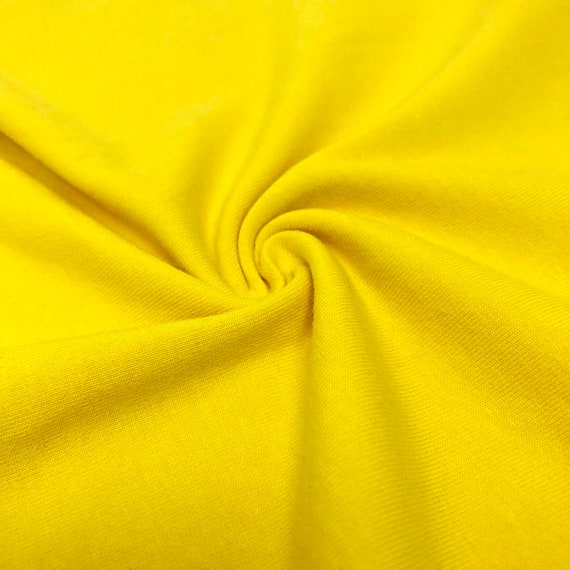 Neon Yellow Cotton Jersey Spandex Spandex Knit Stretch Fabric - Etsy