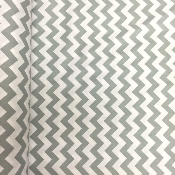 Gray Chevron Fabric - Etsy