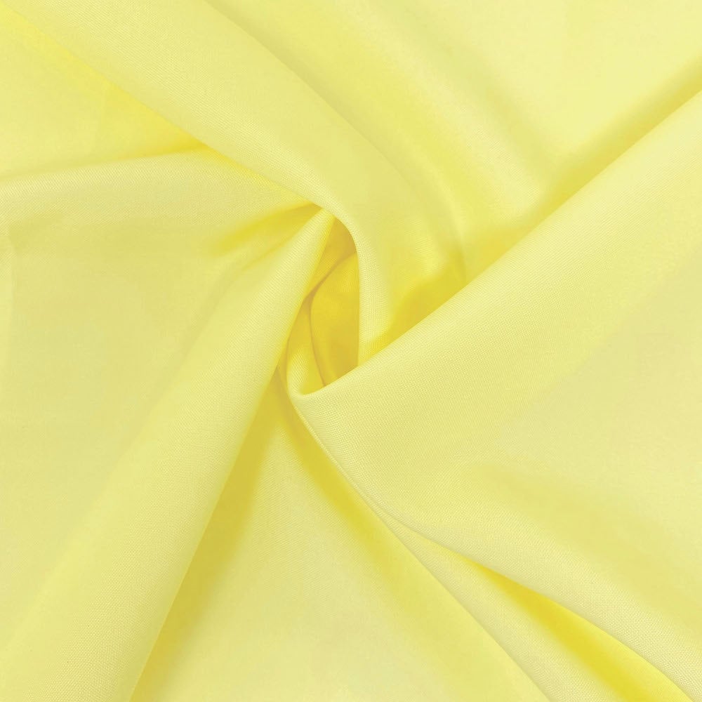 Yellow Poplin Fabric Polyester Solid 60'' by the Yard | Etsy