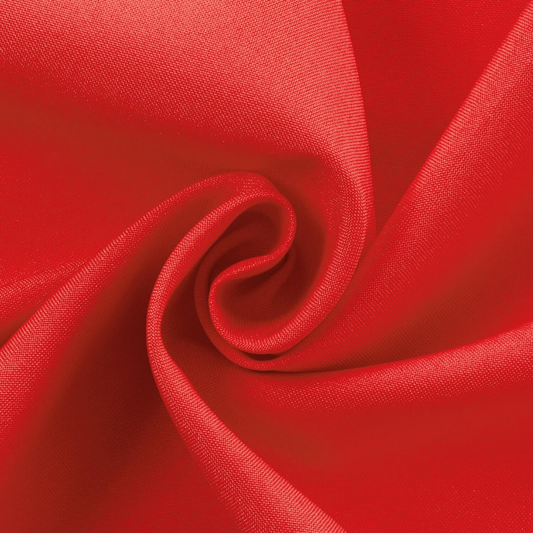Red Poplin Fabric Polyester Solid 110'' by the Yard Table Covers ...