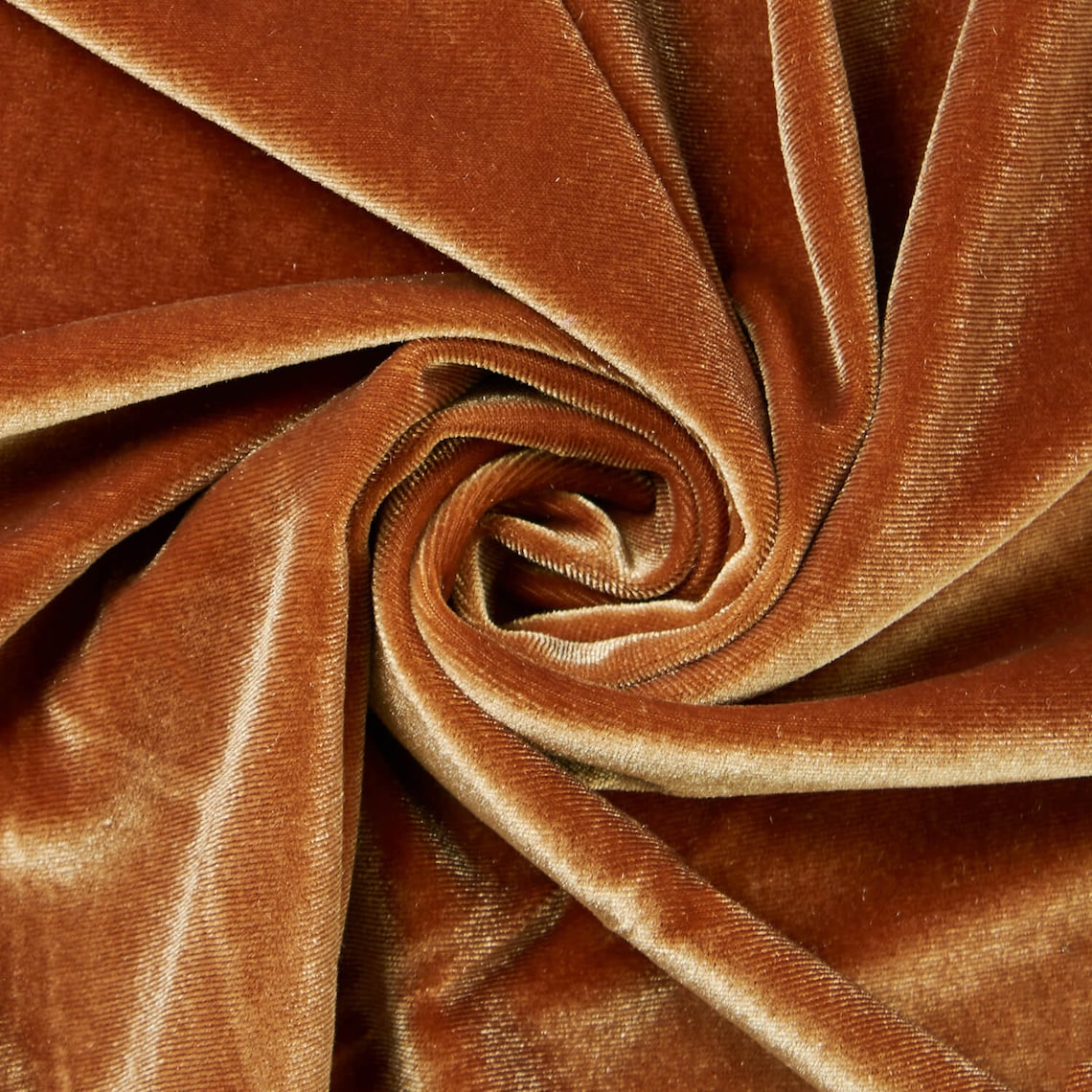 Copper Stretch Velvet Fabric 60'' Wide by the Yard for - Etsy
