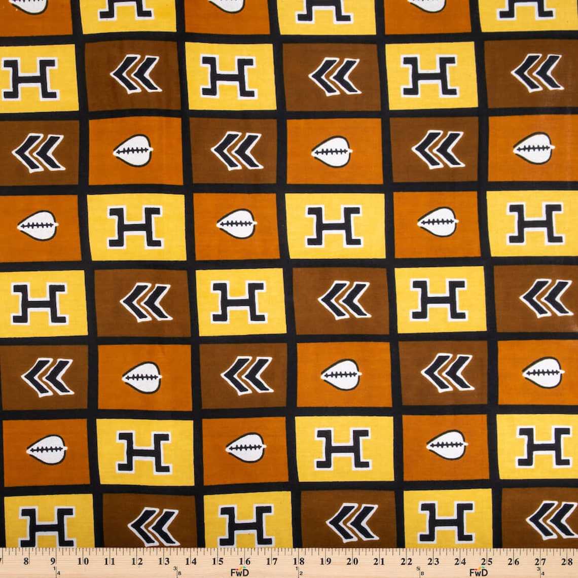 African Print Fabric Earth Tone 100% Natural Cotton - Etsy