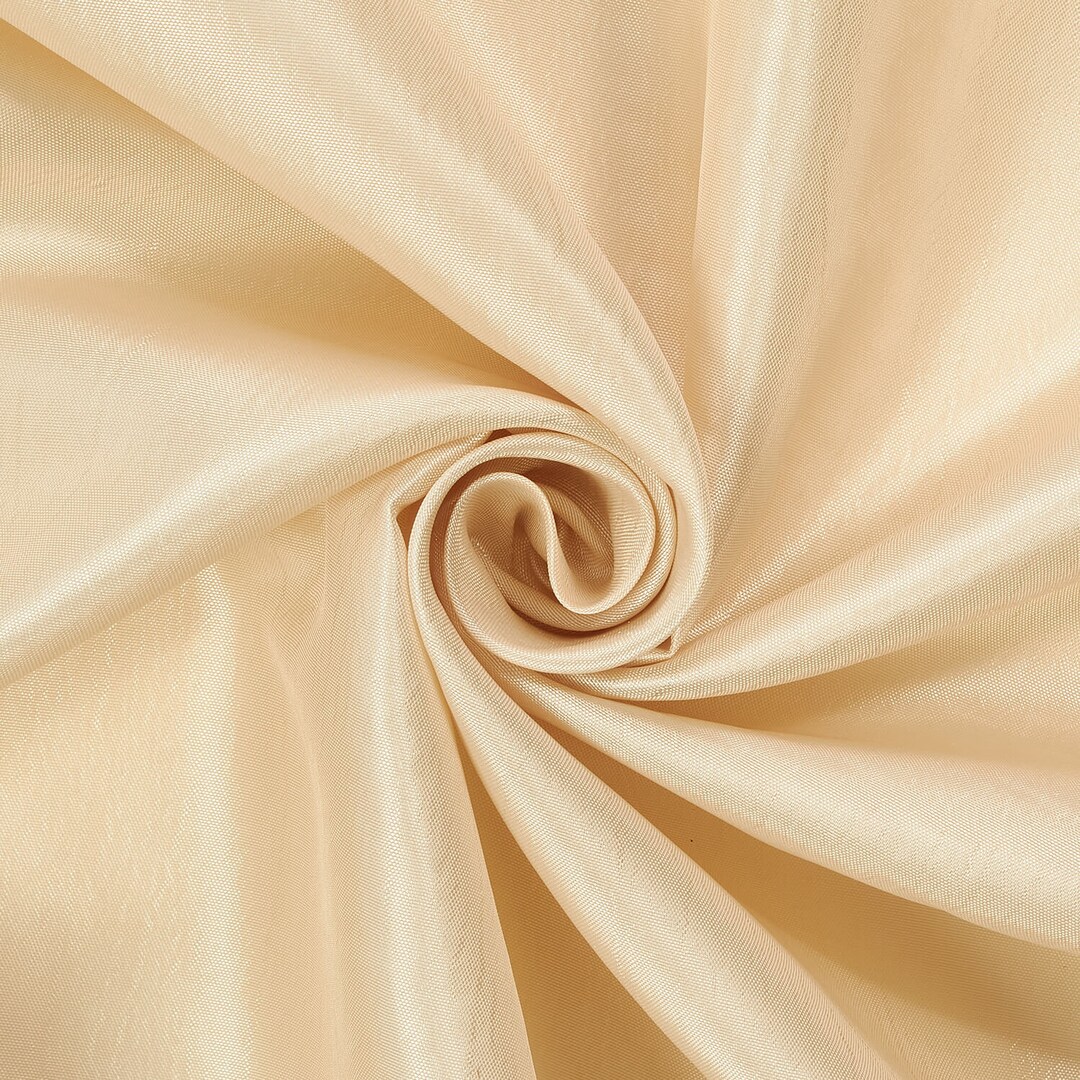 Champagne Extra Wide Nylon Taffeta Fabric 110" Wide for Table Covers ...