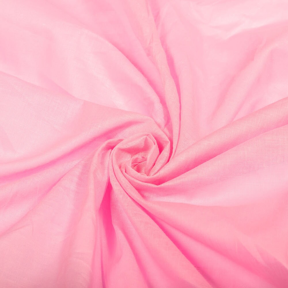 Pink 100% Cotton Voile Fabric Solid Pattern 60 Wide By | Etsy