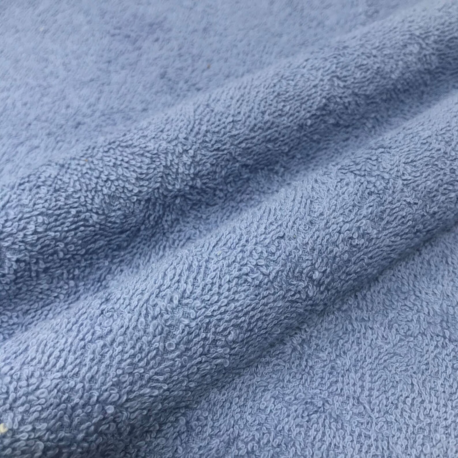 Light Blue Terry Cloth Fabric 45 Wide 100% Cotton Sold | Etsy