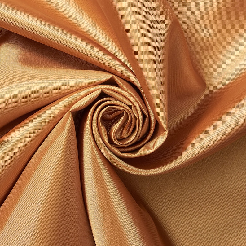Antique Gold Polyester Lining Fabric Silk Habutae 60" Wide Habotai ...