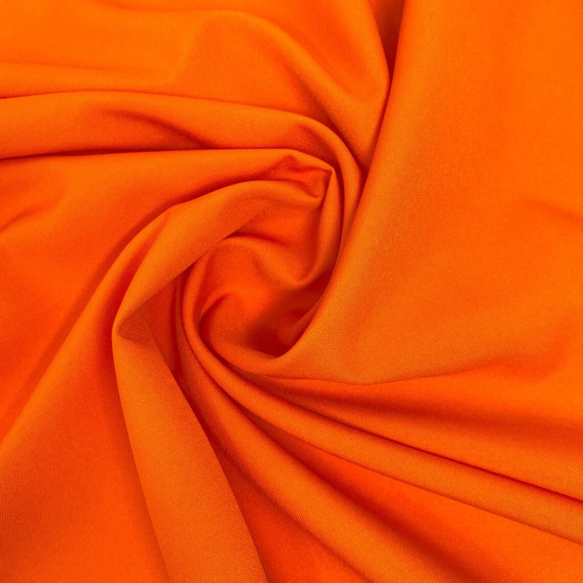 Orange Poplin Fabric Polyester Solid 60'' by the Yard - Etsy