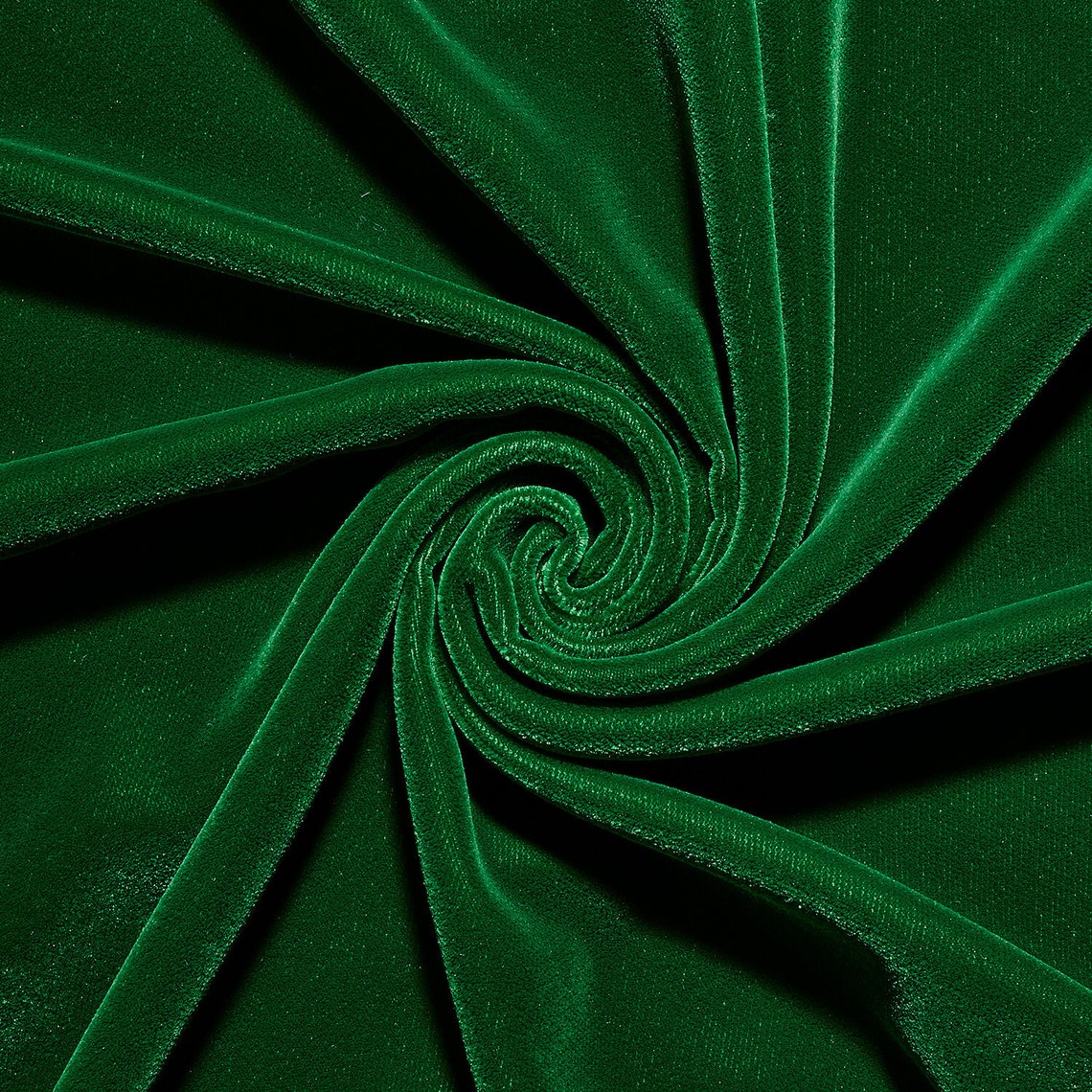 Kelly Green Micro Velvet Fabric Soft 45" Inches by the Yard for Sewing ...