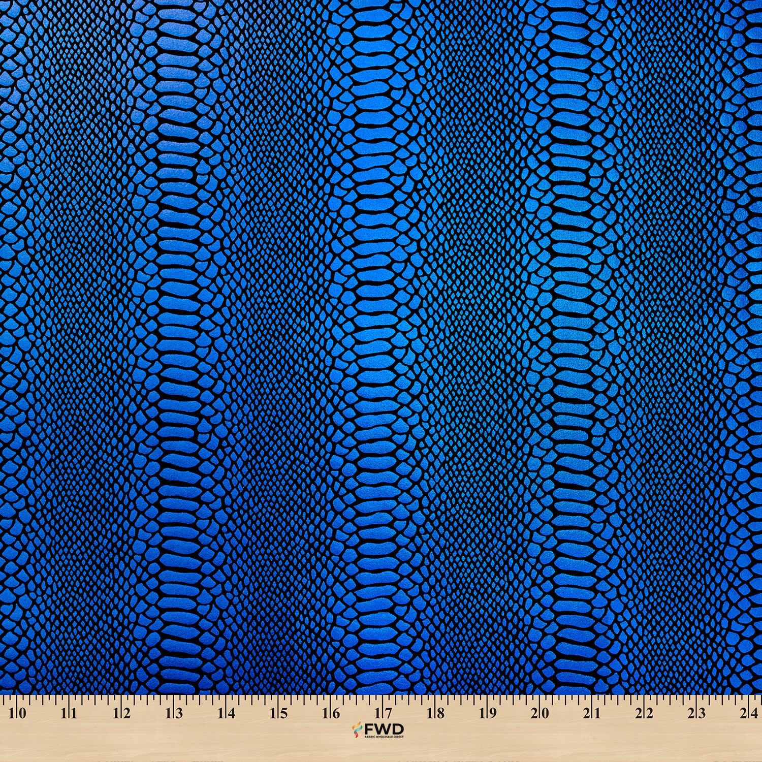 Snake Scale Hologram Tricot Foil Fabric Black Royal Blue - Etsy