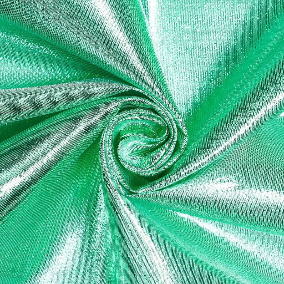 Tissue Lame Fabric Shiny Aqua for Craft Decoration Costume Design 44 ...