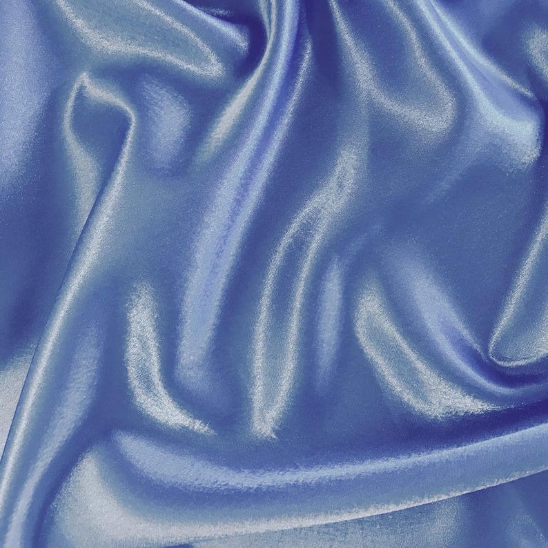 Dark Blue Crepe Back Satin Bridal Fabric for Wedding Dresses | Etsy