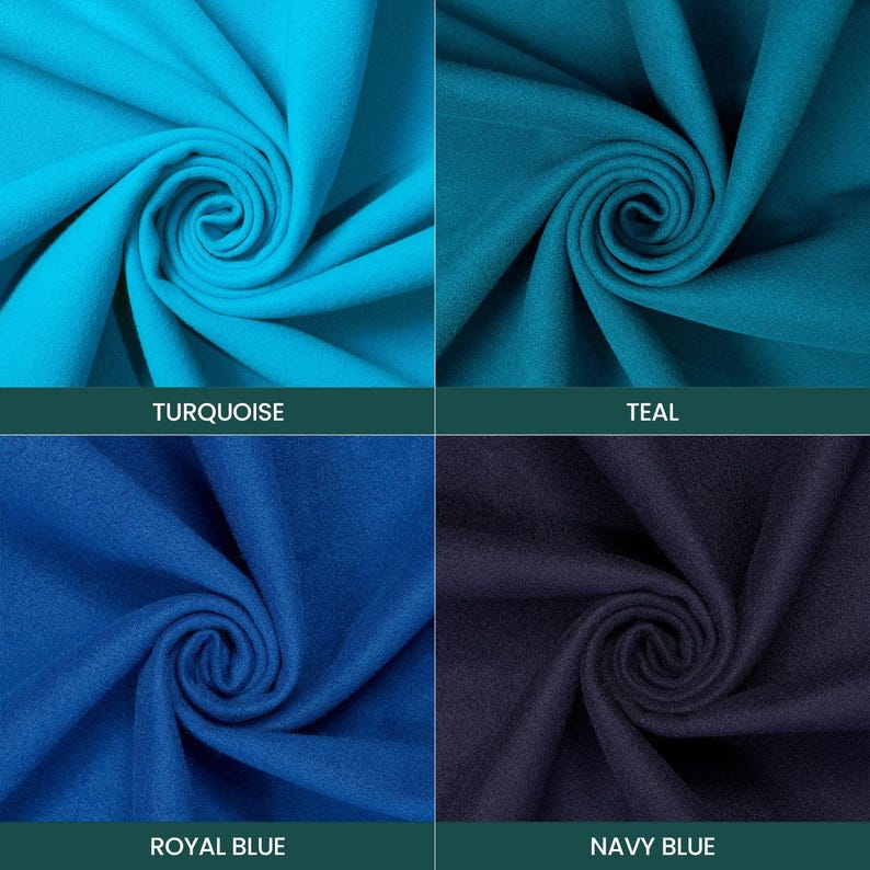Brushed Wool Fabric Heavyweight Thick 59 Inch 370 GSM Polyester Coating ...