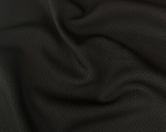Black Dricloth Microfiber Jersey Fabric Athletic Polyester - Etsy