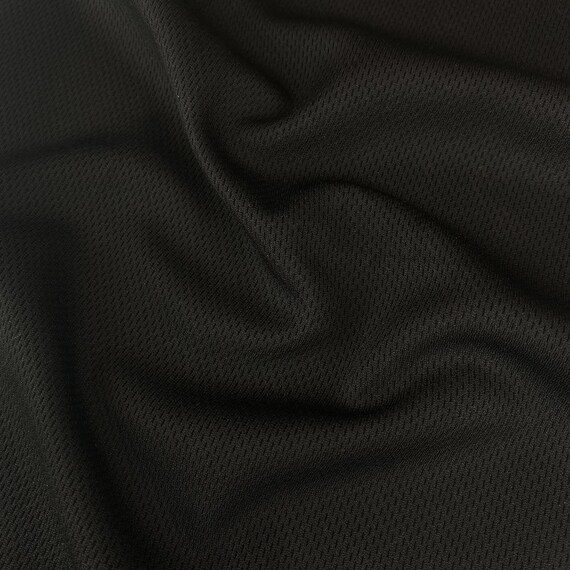 Black Dricloth Microfiber Jersey Fabric Athletic Polyester - Etsy
