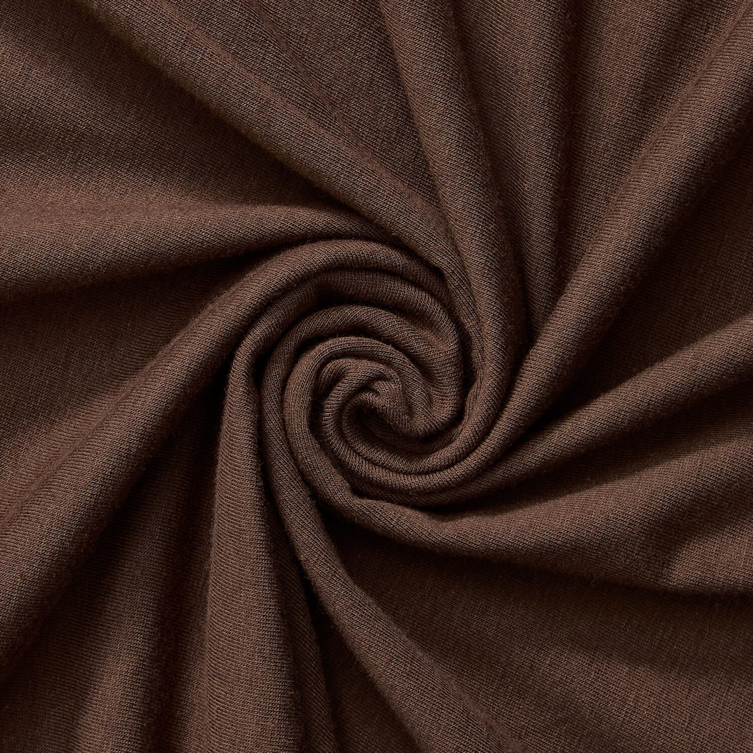 Brown Cotton Jersey Spandex Knit Stretch Fabric 58/60 Wide All Colors ...