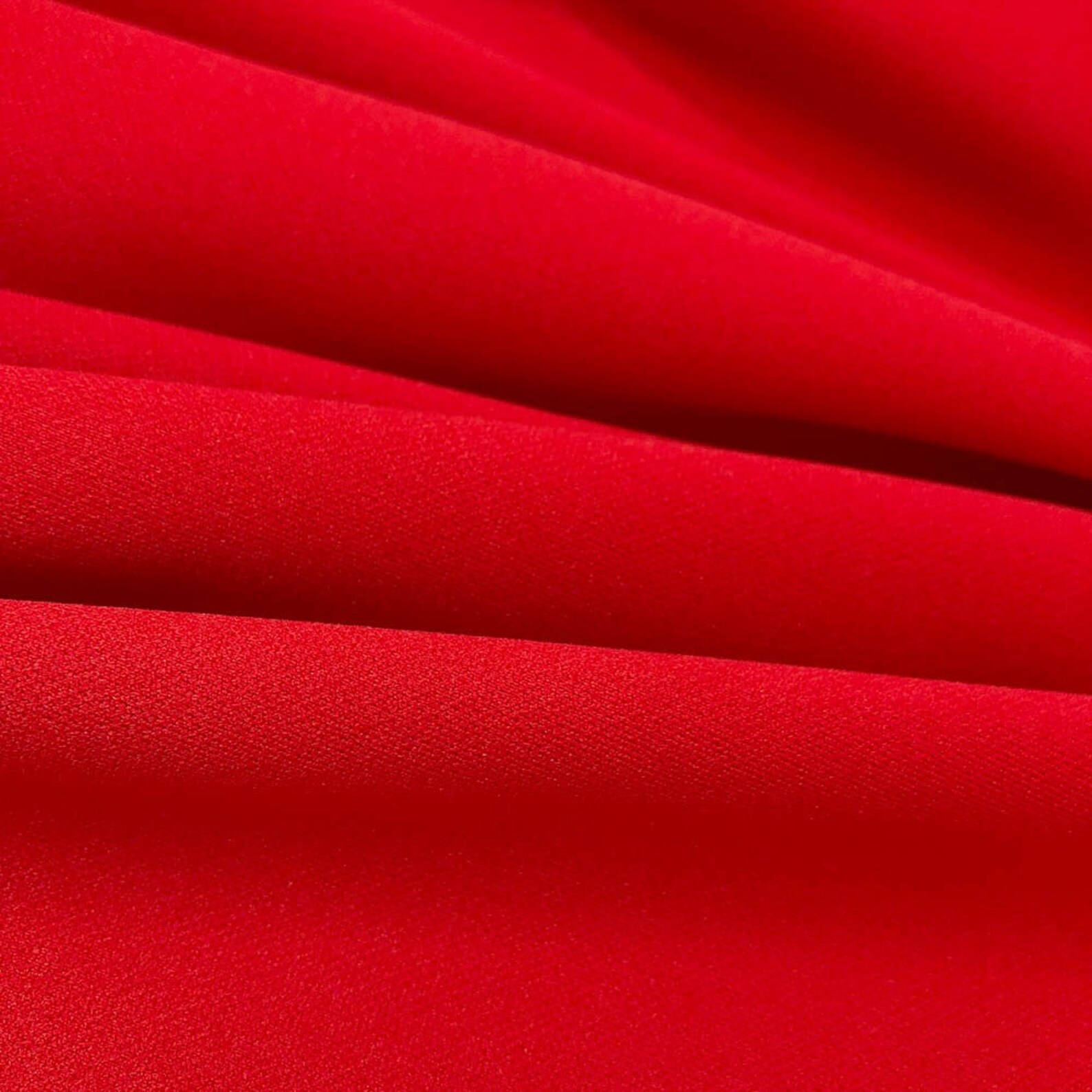 Red Scuba Double Knit Fabric 100% Polyester 58/60'' Wide Sold by the ...