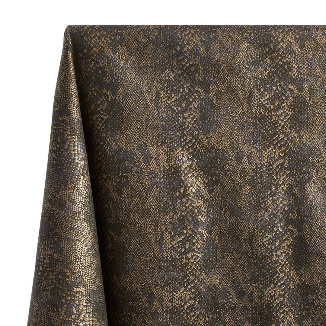 Snakeskin Print Stretch Twill Fabric - Cotton Spandex 56/57" by the ...