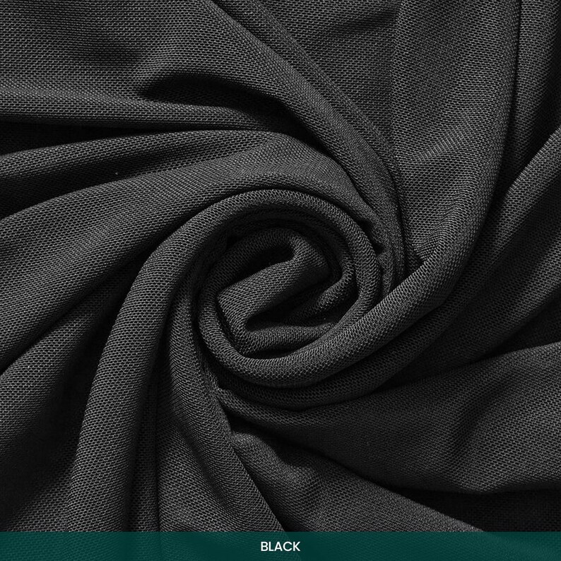 Power Mesh Fabric Nylon Spandex Sheer Lightweight 100 GSM Stretch by ...