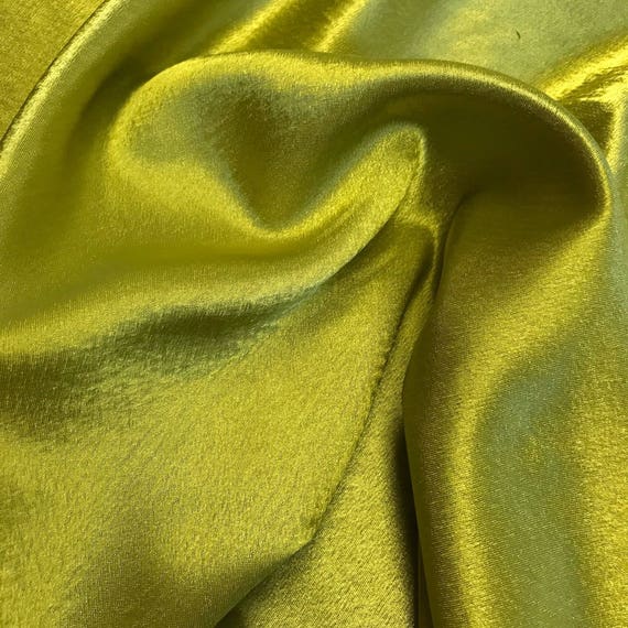 Olive Crepe Back Satin Bridal Fabric for wedding dresses | Etsy