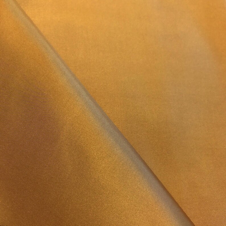 Dark Gold Polyester Lining Fabric Silk Habutae 60 Wide | Etsy