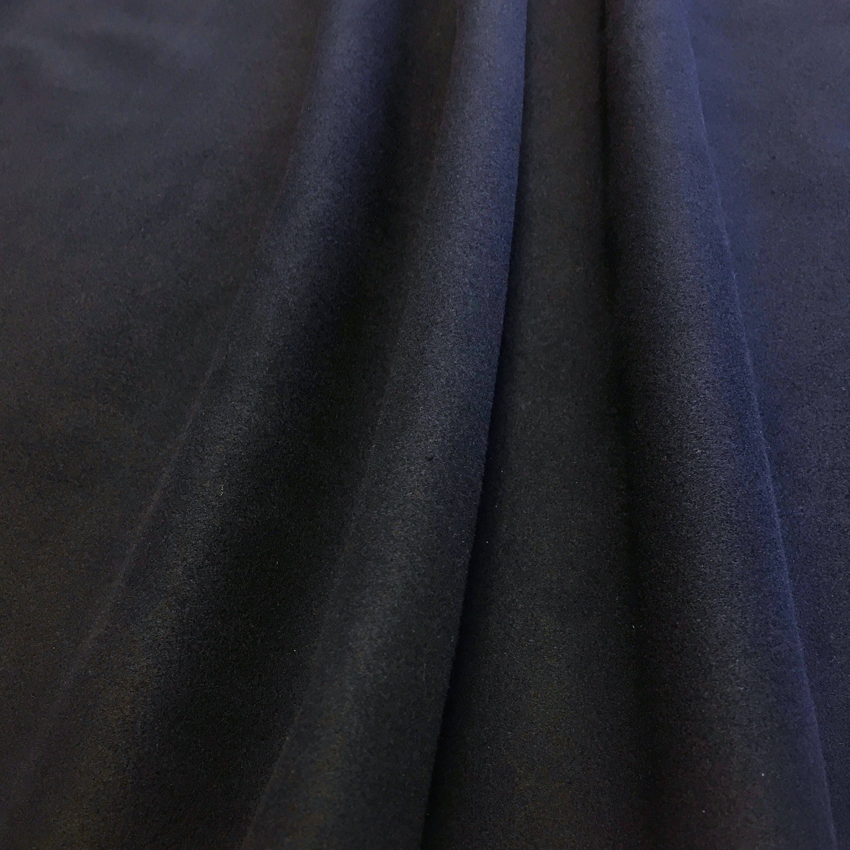 Navy Blue Brushed 100% Polyester Wool Coating Fabric Soft | Etsy