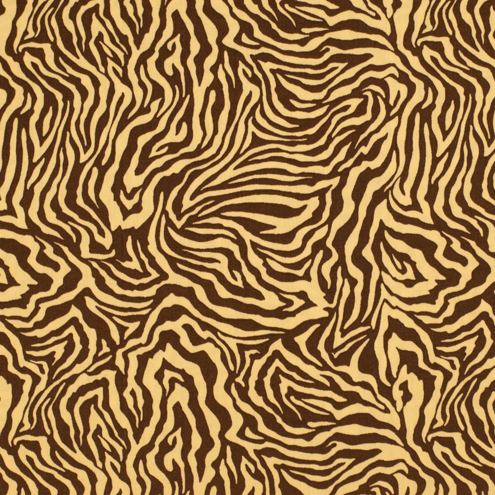 Zebra Print Fabric 100% Cotton Beige Brown Animal Stripes | Etsy