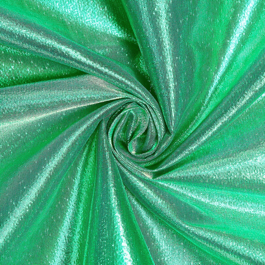 Tissue Lame Fabric Shiny Kelly Green for Craft Decoration Costume ...