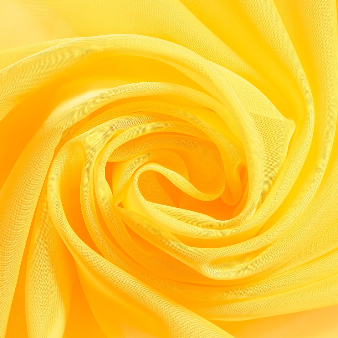 Neon Yellow Sheer Voile Fabric 118" Wide Curtain Drapery and Apparel ...