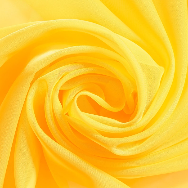 Neon Yellow Sheer Voile Fabric 118 Wide Curtain Drapery - Etsy