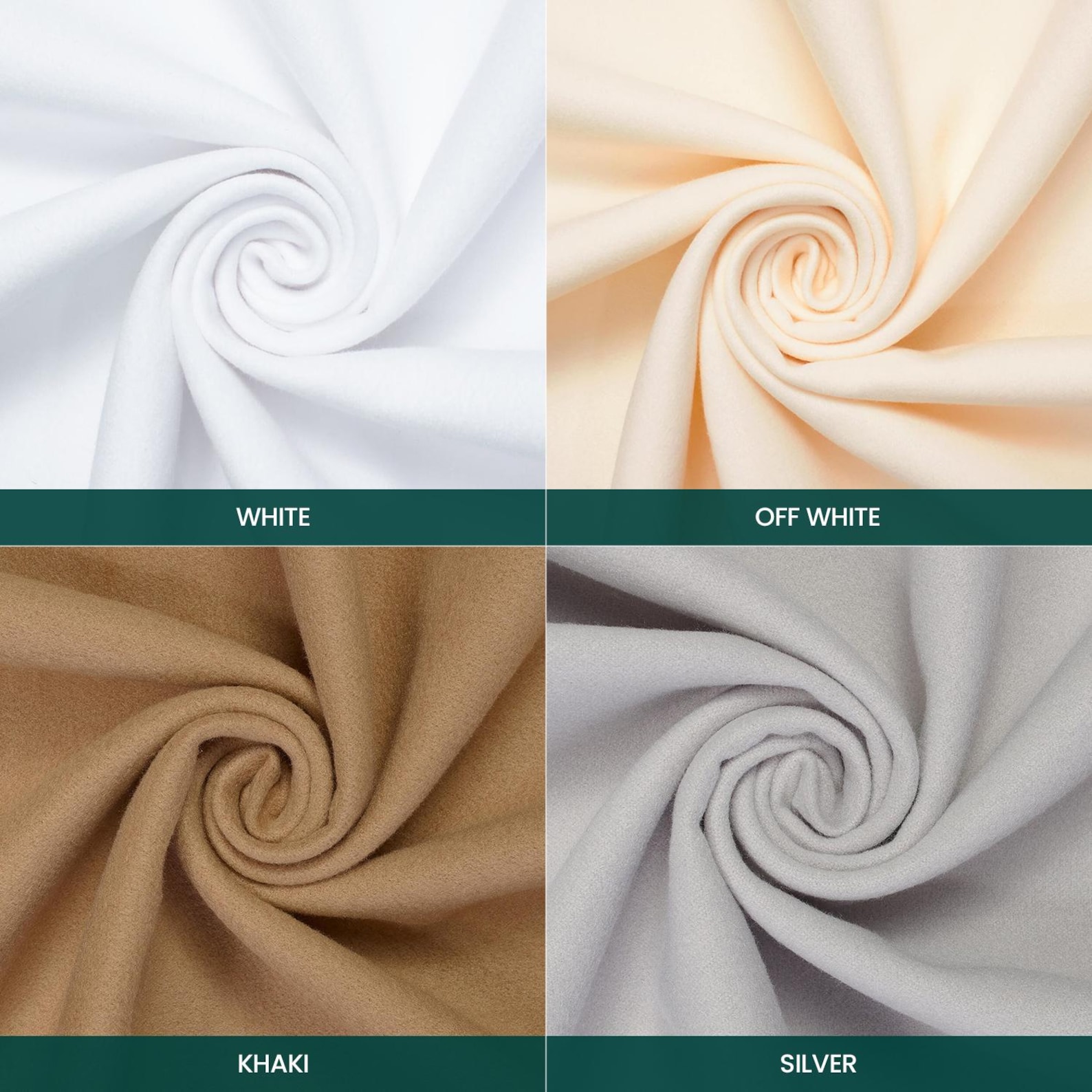 Brushed Wool Fabric Heavyweight Thick 59 Inch 370 GSM Polyester Coating ...