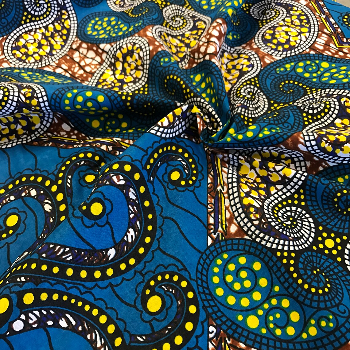 African Print Fabric Cotton Print 44'' wide Sold By | Etsy