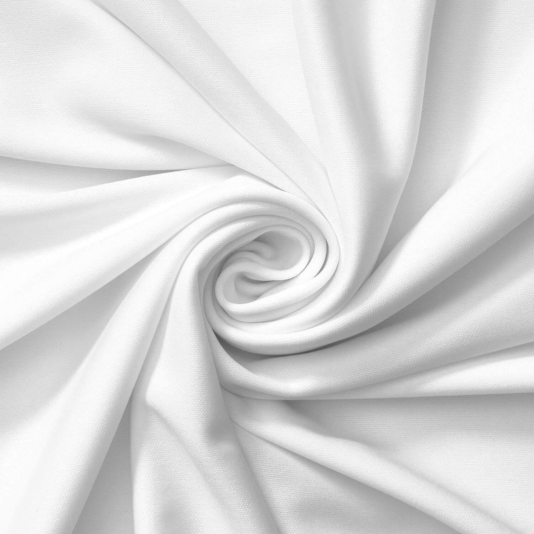 Interlock Lining Poly Stretch Fabric 70 Denier 60 Wide Sold BTY White ...
