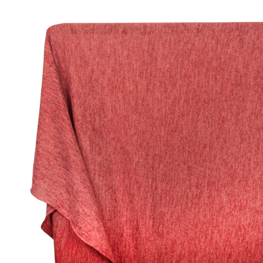 Brushed Two-tone Hacci 68" Knit Fabric by the Yard - Coral - Etsy