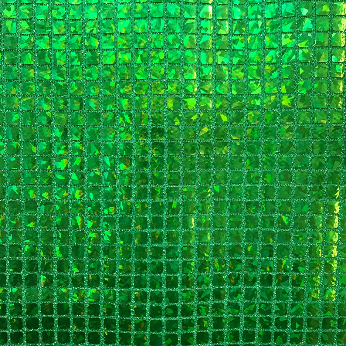 Kelly Green Hologram 8mm Square Sequins Fabric for Sewing | Etsy