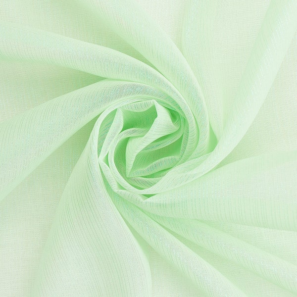 Aqua Green Sheer Fabric - Etsy