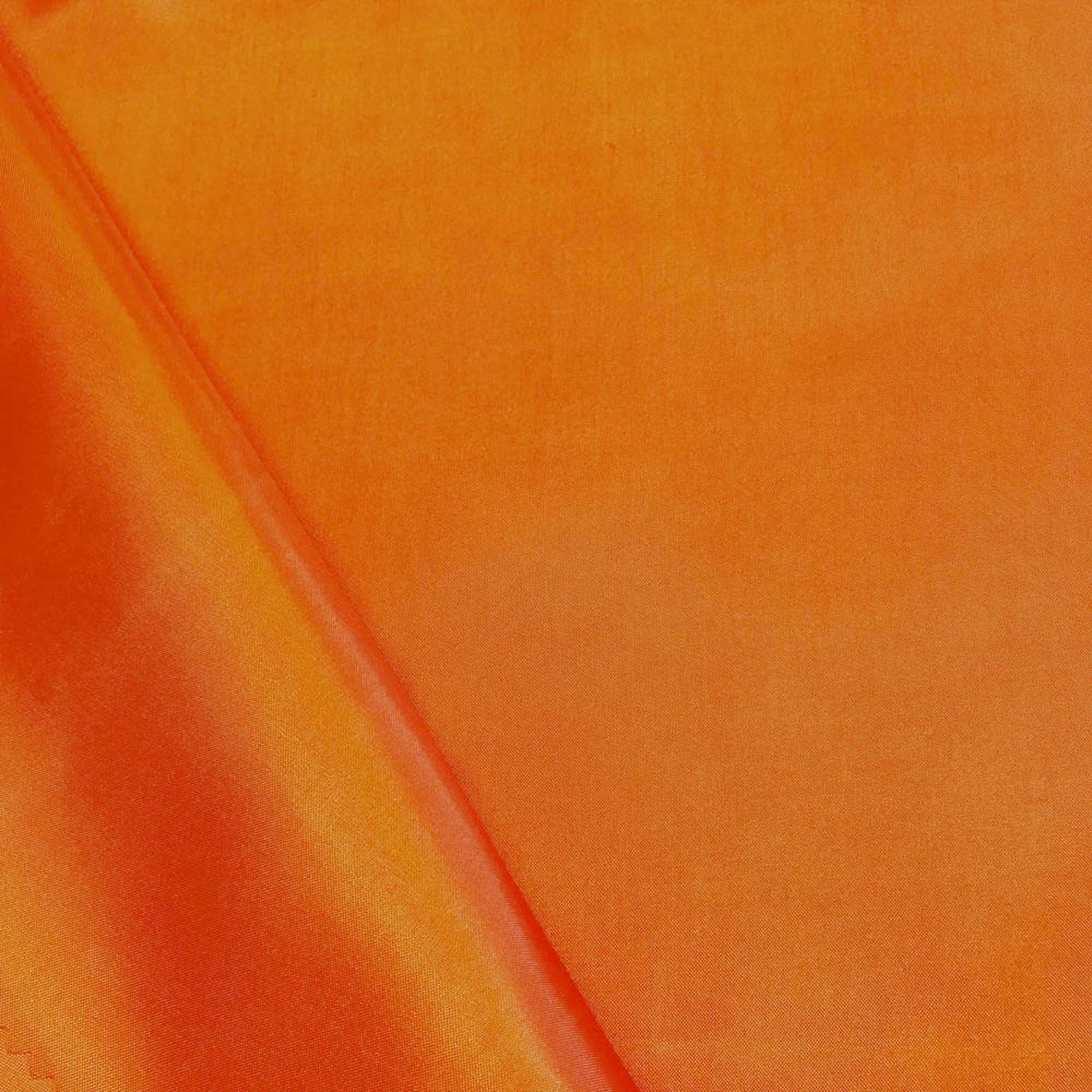 Orange Polyester Lining Fabric Silk Habutae 60 Wide | Etsy