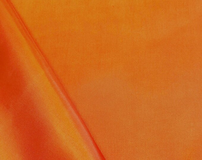 Orange Polyester Lining Fabric Silk Habutae 60 Wide | Etsy