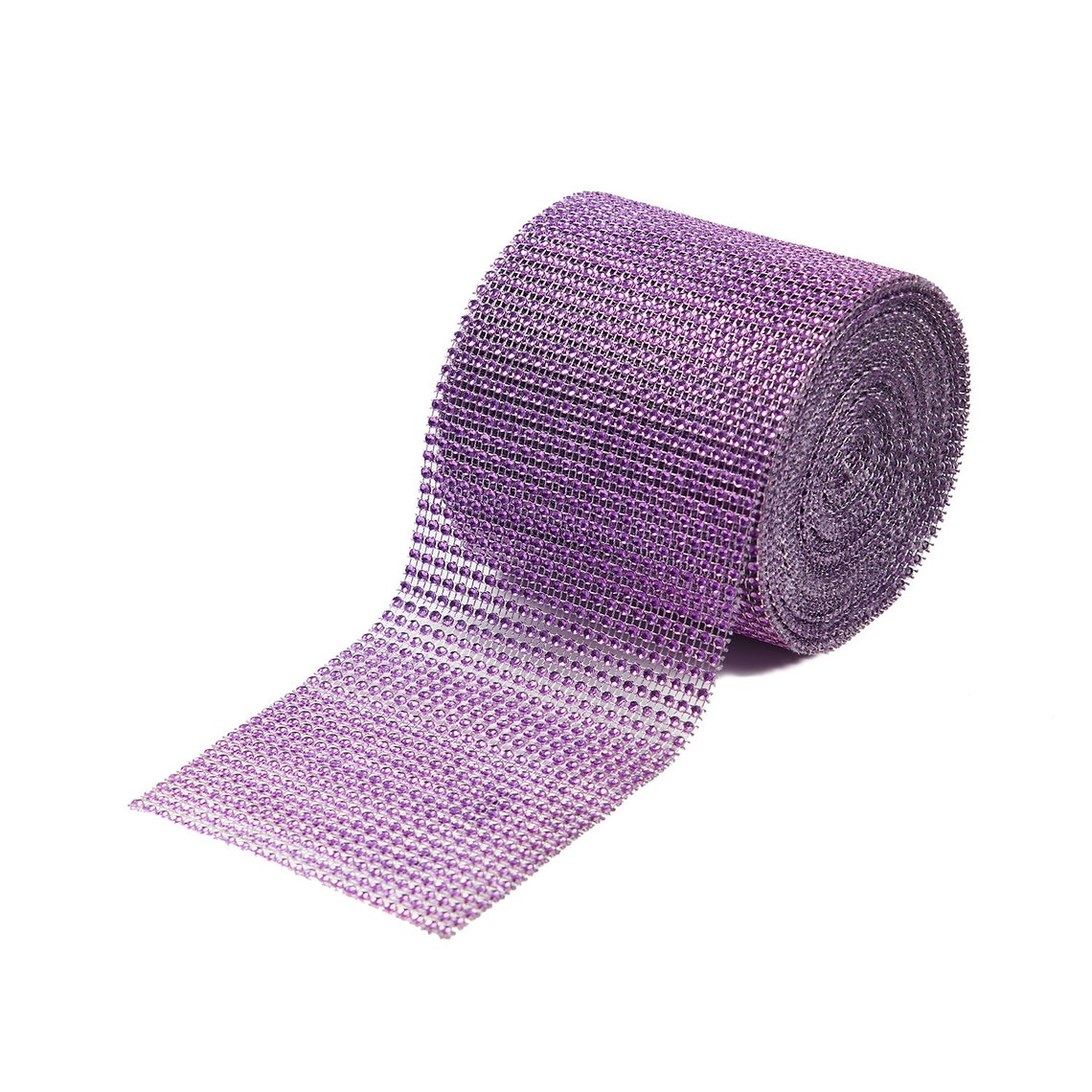 Purple Diamond Rhinestone Trimming Wedding Crafts Table Ribbon ...