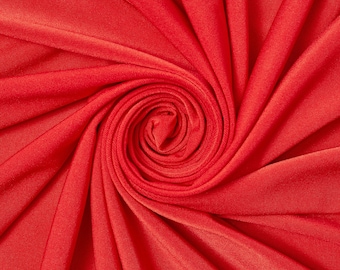 Dark Red Stretch Velvet Fabric 60'' Wide by the Yard for Sewing Apparel ...