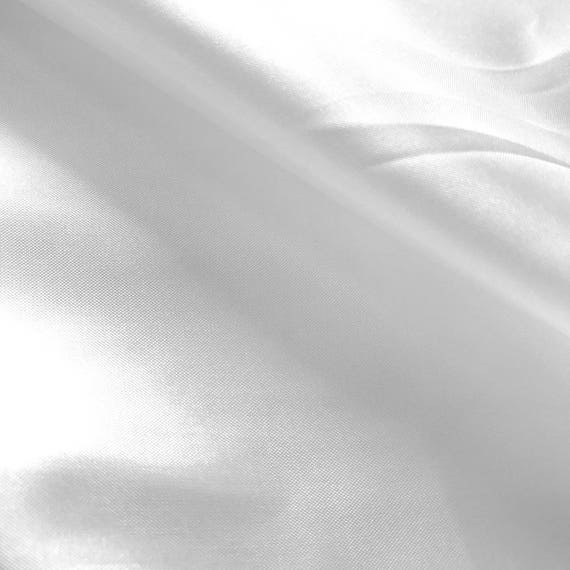 White Polyester Lining Fabric Silk Habutae 60 Wide - Etsy